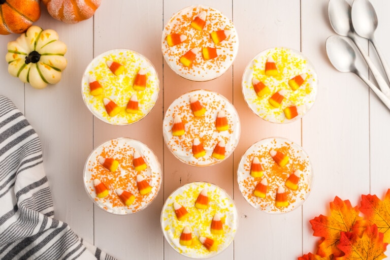 Candy Corn Pudding Cups - Kids Activity Zone