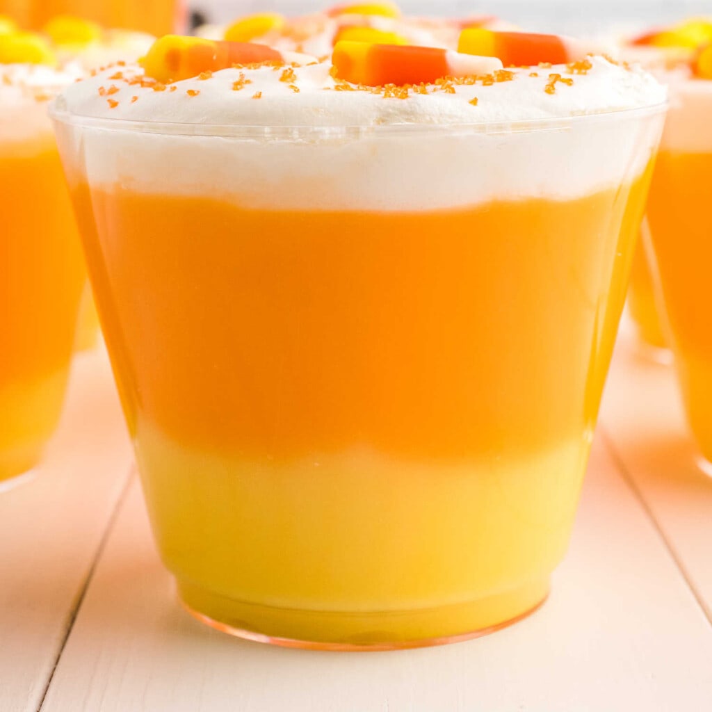 Candy Corn Pudding Cups - Kids Activity Zone