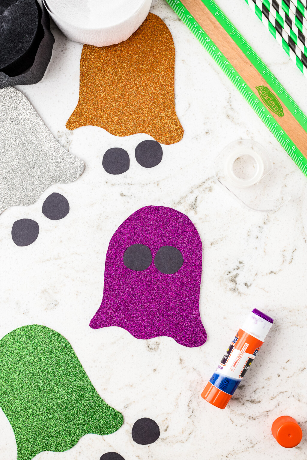 Easy Glitter Ghost Craft - Kids Activity Zone