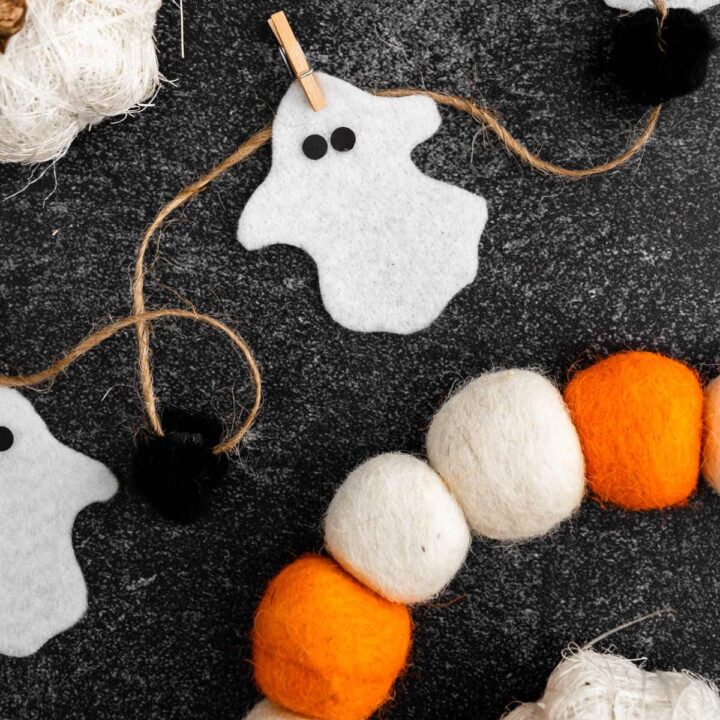 Easy DIY Ghost Garland - No Sew Craft! - Kids Activity Zone