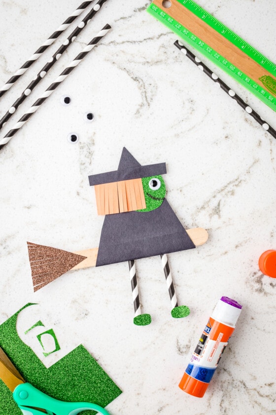 Witch on a Broomstick Craft - Kids Activity Zone