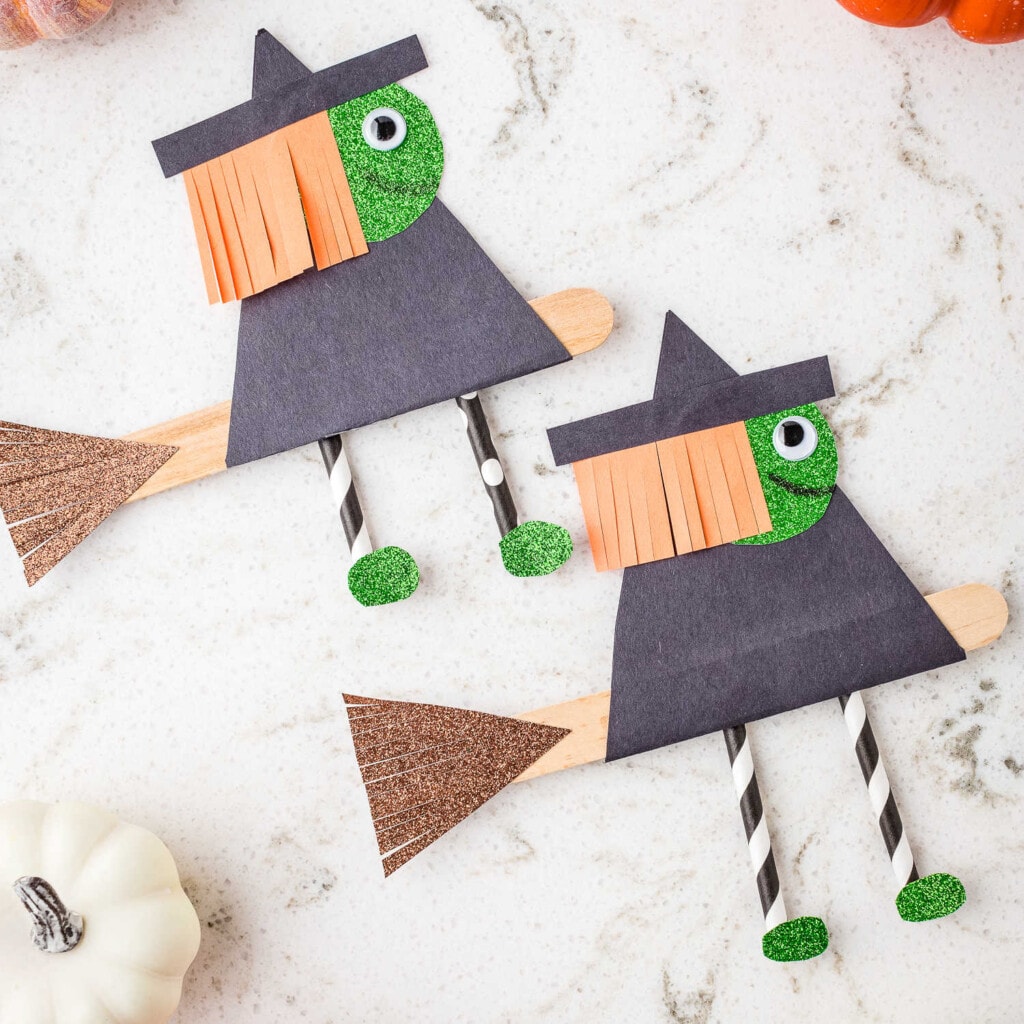 Witch on a Broomstick Craft - Kids Activity Zone