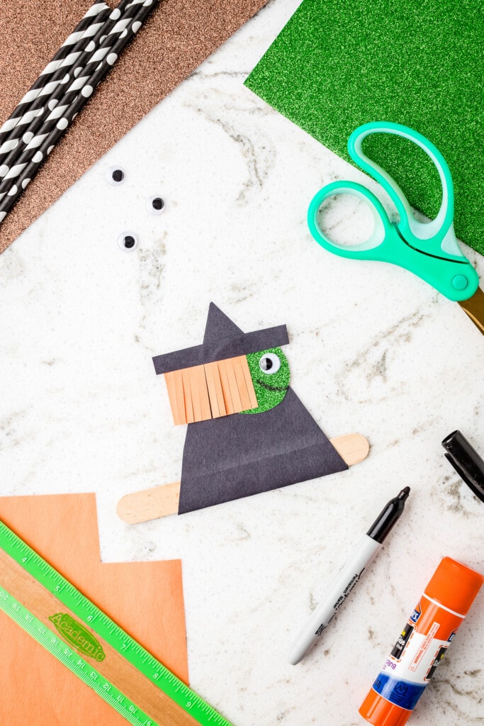 Witch on a Broomstick Craft - Kids Activity Zone