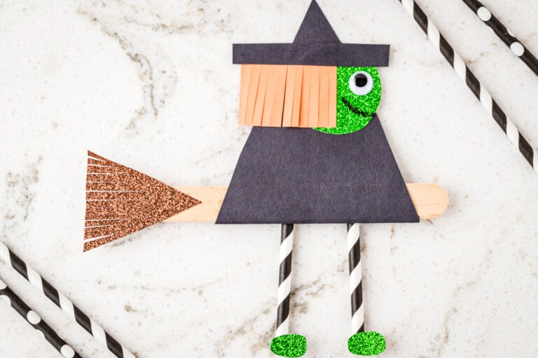 Witch on a Broomstick Craft - Kids Activity Zone