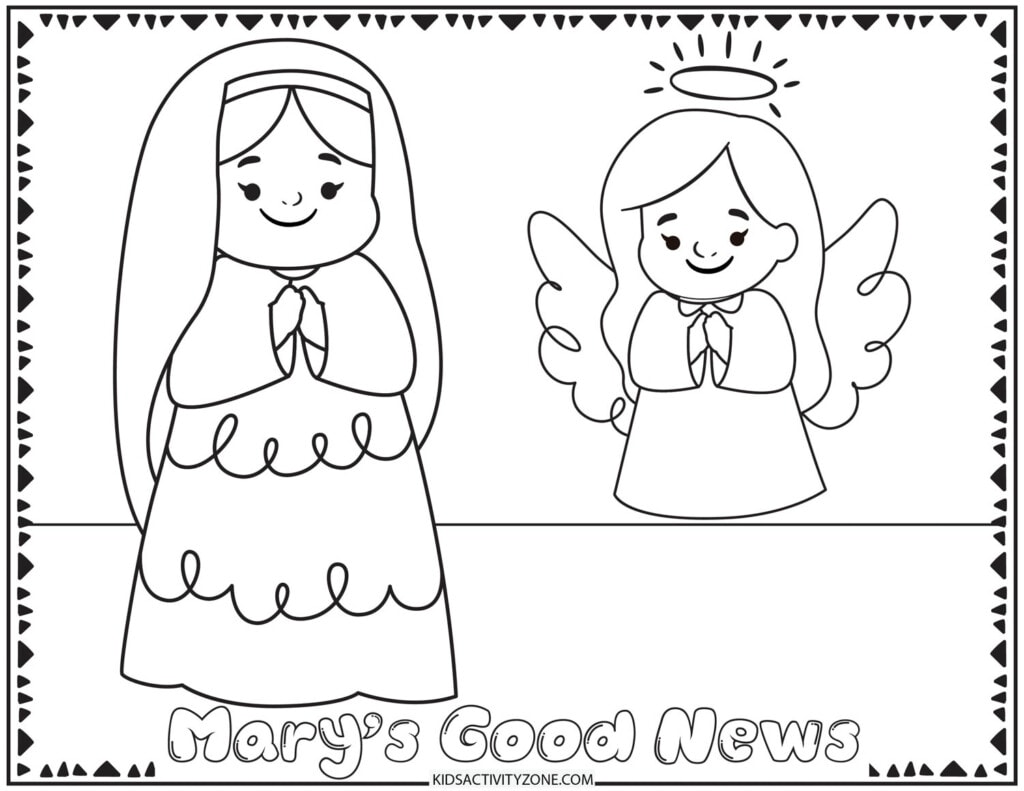 Christmas Story Coloring Pages - (Nativity) - Kids Activity Zone