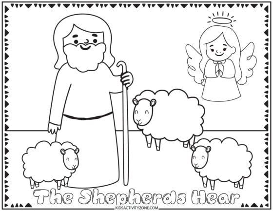 Christmas Story Coloring Pages - (Nativity) - Kids Activity Zone
