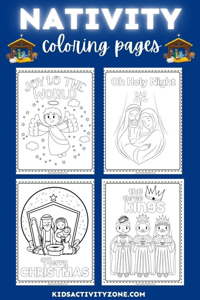 Nativity Coloring Pages - Free Printable! - Kids Activity Zone