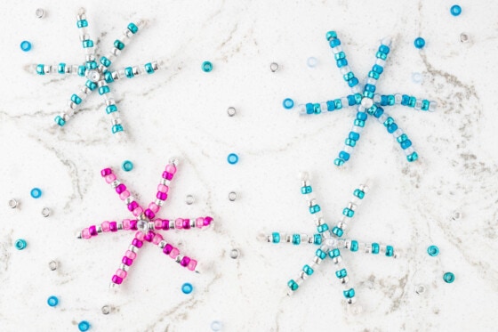 Beaded Snowflake Craft - Kids Activity Zone