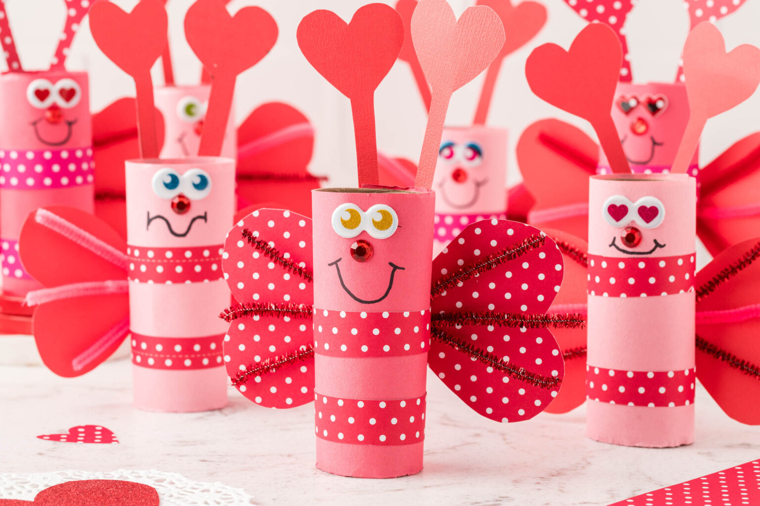 Toilet Paper Roll Love Bug Craft - Kids Activity Zone