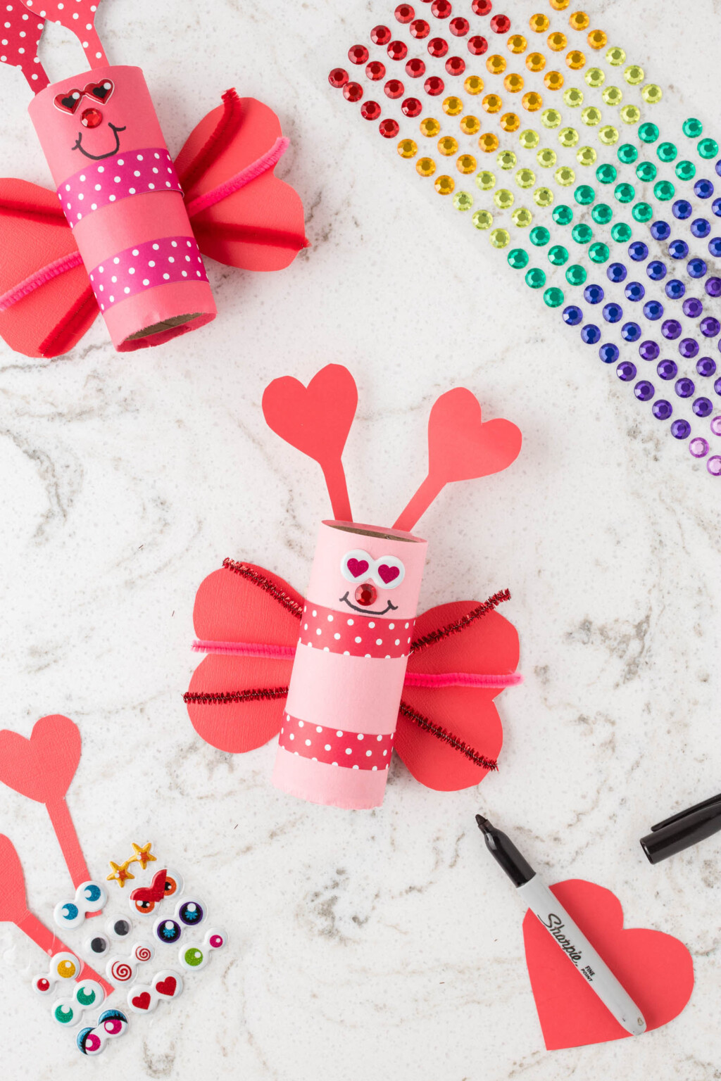 Toilet Paper Roll Love Bug Craft - Kids Activity Zone