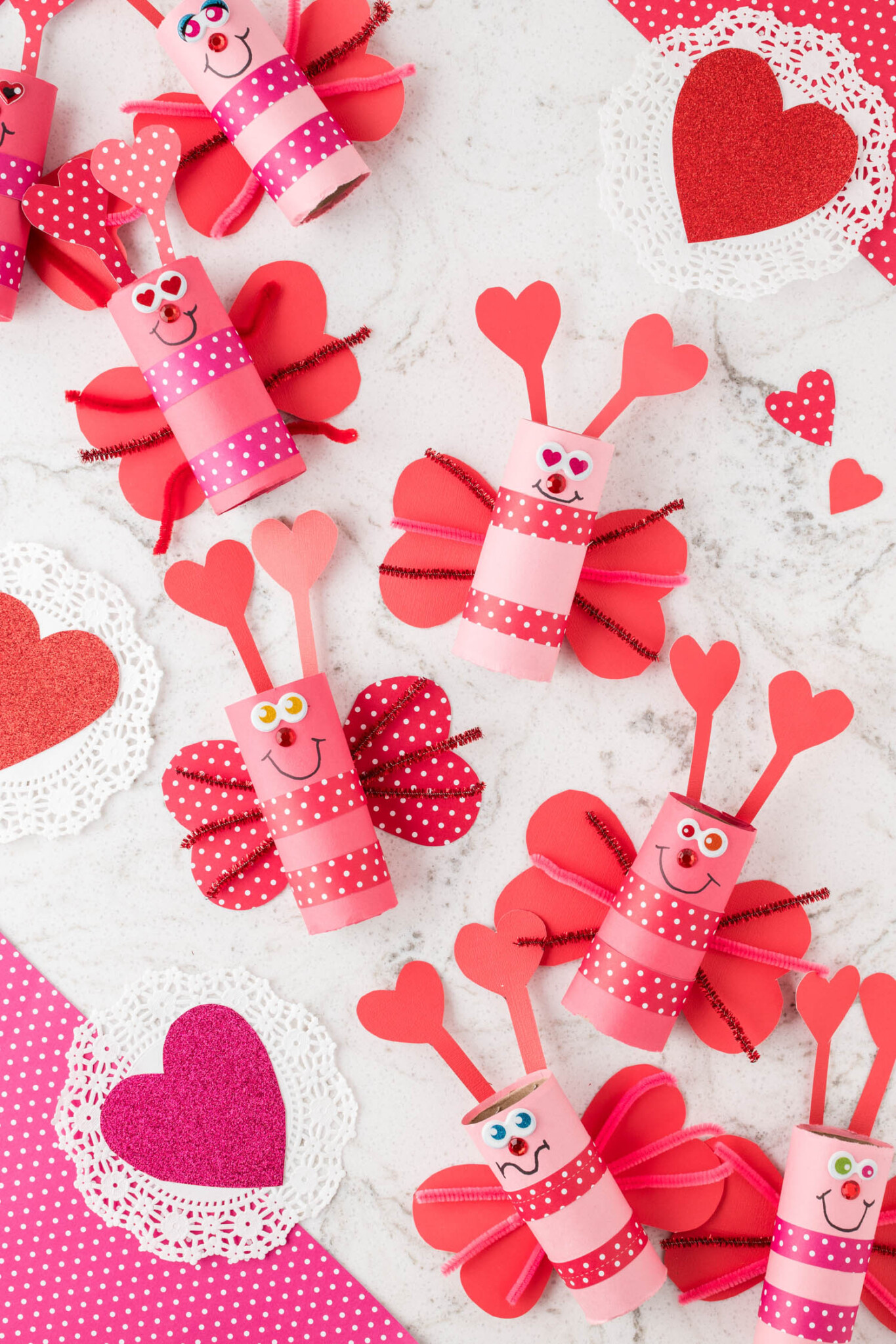 Toilet Paper Roll Love Bug Craft - Kids Activity Zone