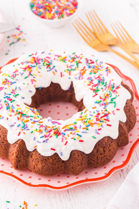 Rainbow Bundt Cake - Kids Activity Zone