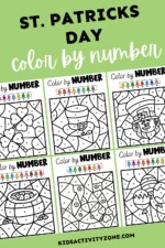 St. Patricks Day Color by Number - Kids Activity Zone