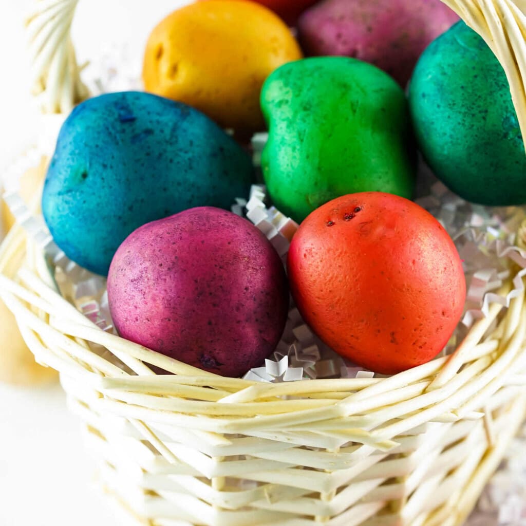Easter Egg Dyed Potatoes - Kids Activity Zone