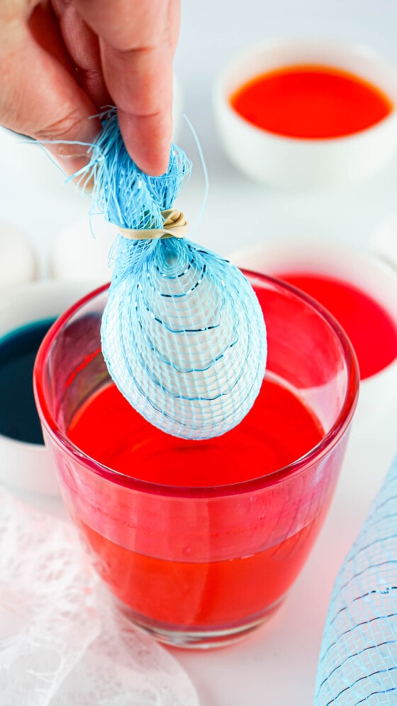 How to Dye Easter Eggs with Fabric - Kids Activity Zone