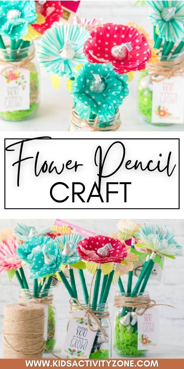 Flower Pencil Craft - DIY Teacher Gift! - Kids Activity Zone