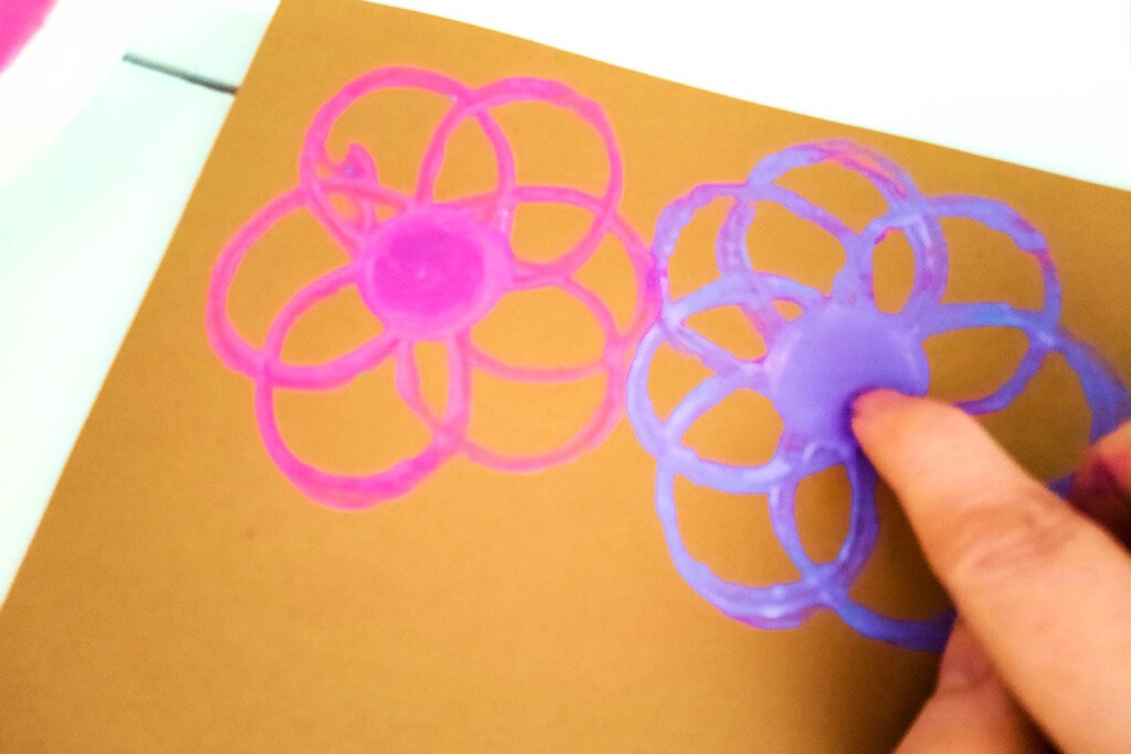Toilet Paper Roll Flower Stamp Art - Kids Activity Zone
