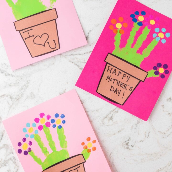 Handprint Flower Pot Craft - Kids Activity Zone