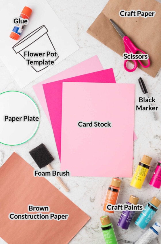 Handprint Flower Pot Craft - Kids Activity Zone