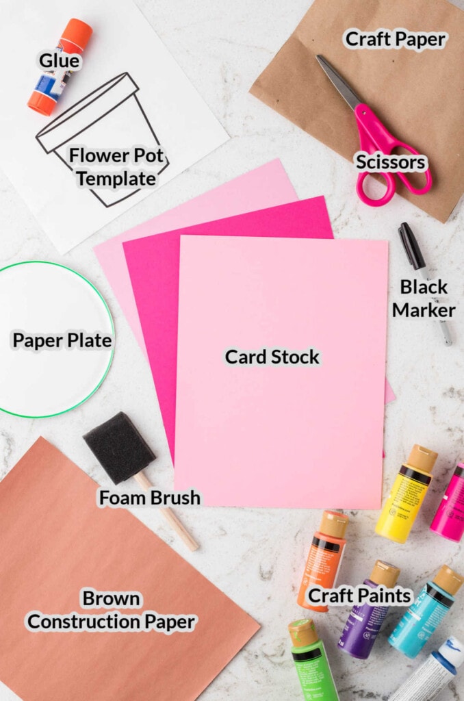 Handprint Flower Pot Craft - Kids Activity Zone