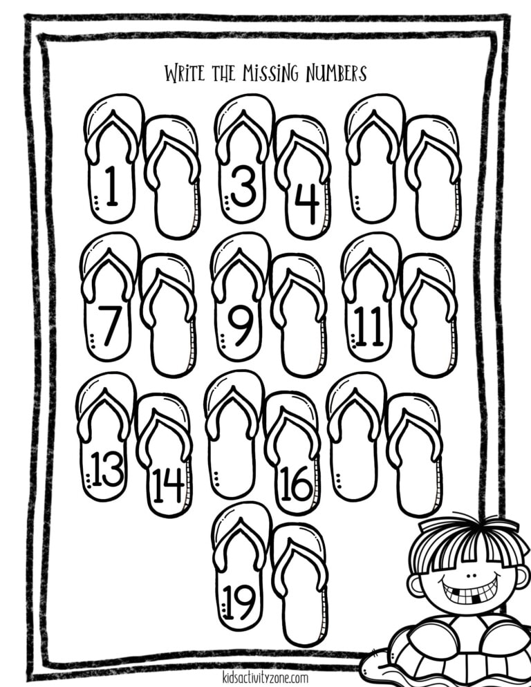 Preschool Summer Math Practice - Kids Activity Zone