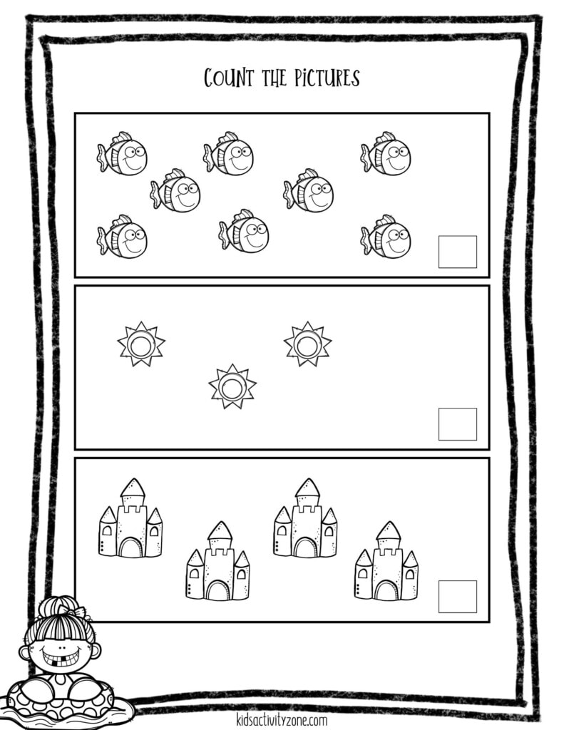 Preschool Summer Math Practice - Kids Activity Zone