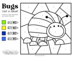 Bug Color By Number - Kids Activity Zone
