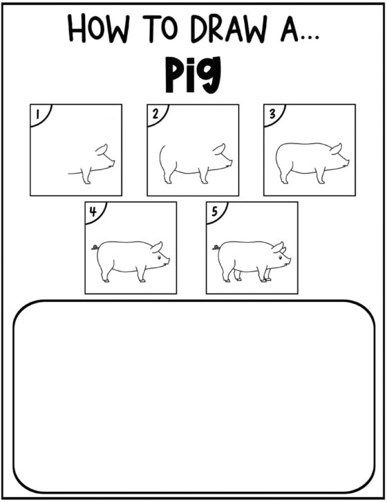 How to Draw Farm Animals - Free Printable! - Kids Activity Zone