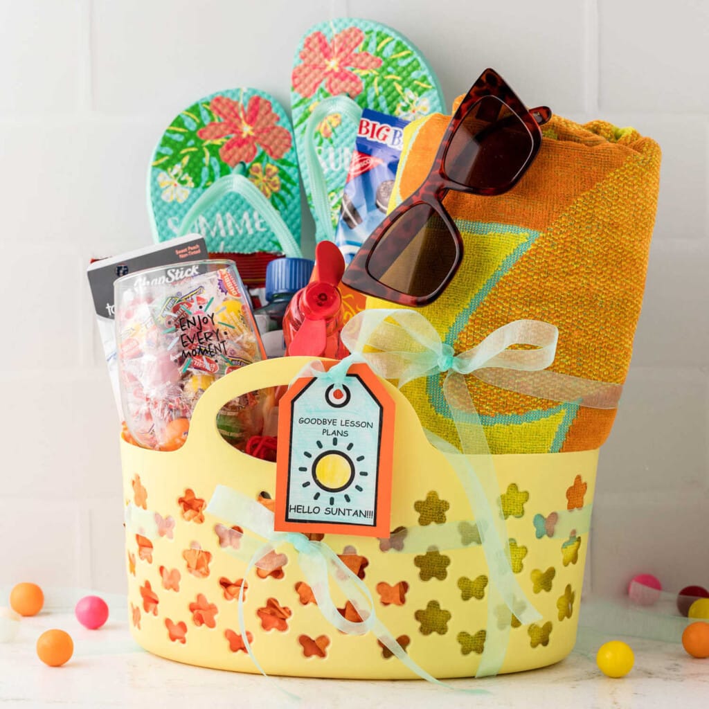 Teacher Gift Basket {Summer Themed} - Kids Activity Zone
