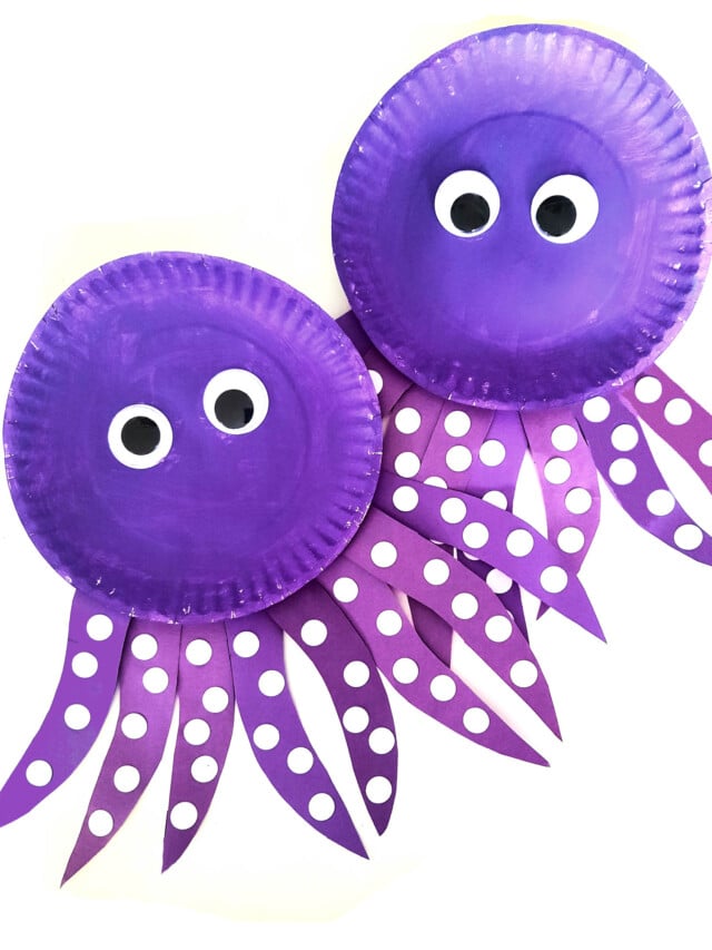 Paper Plate Octopus - Kids Activity Zone