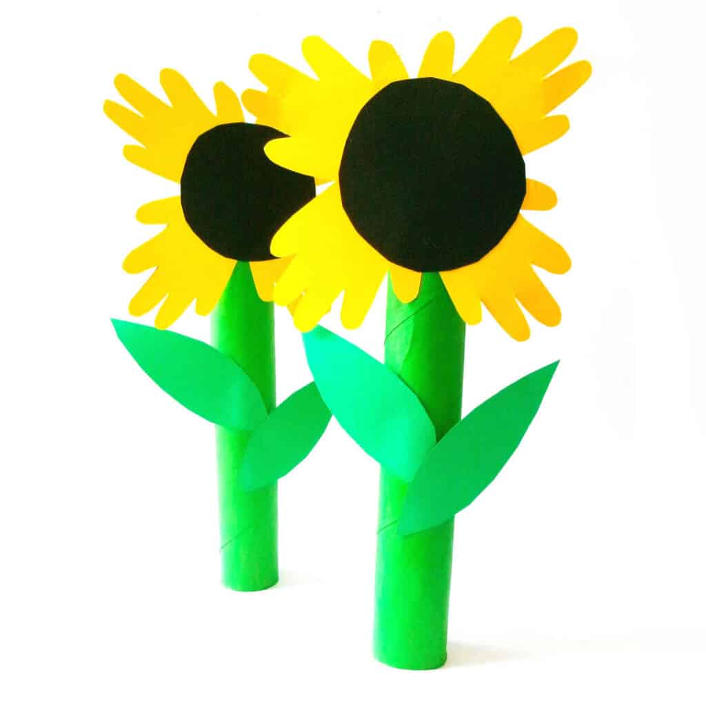 Handprint Sunflower Craft - Kids Activity Zone
