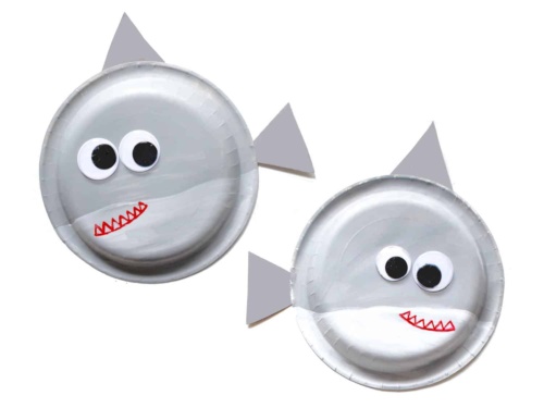 Paper Plate Shark Craft - Kids Activity Zone
