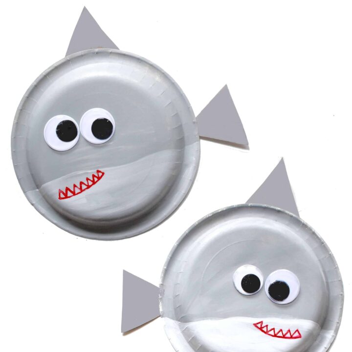 Paper Plate Shark Craft - Kids Activity Zone