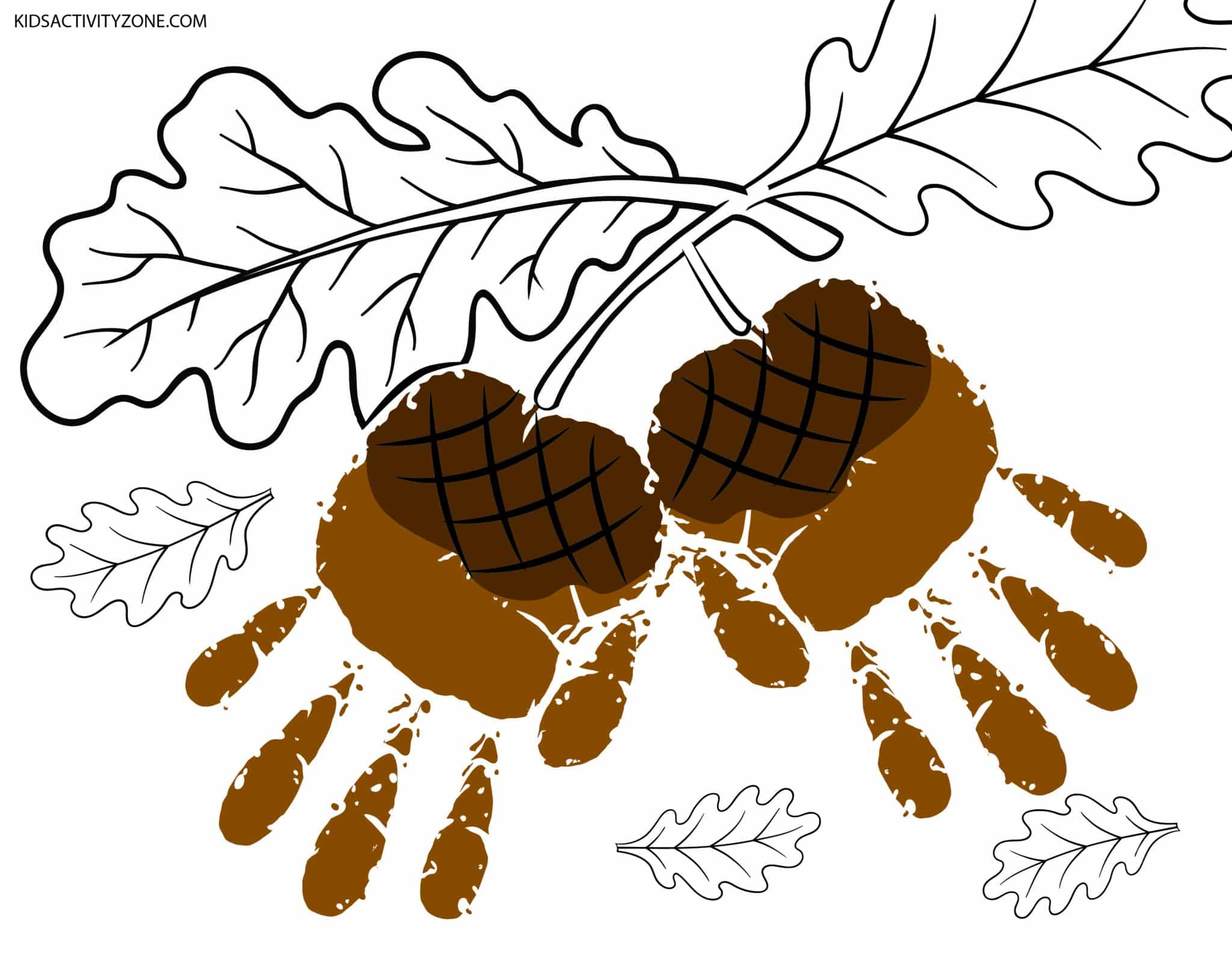 Fall Handprints and Thumbprints Activity - Kids Activity Zone