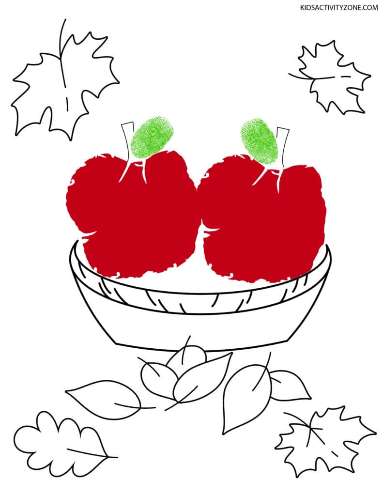 Fall Handprints and Thumbprints Activity - Kids Activity Zone