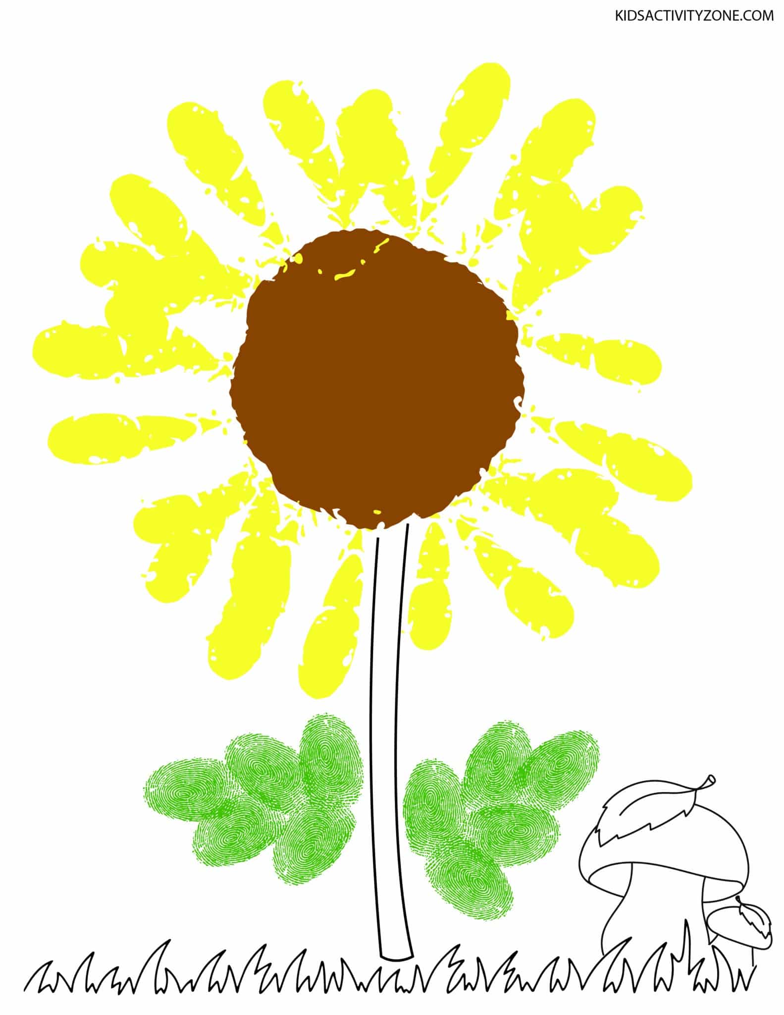 Fall Handprints and Thumbprints Activity - Kids Activity Zone