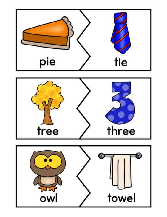 Fall Rhyming Words Activities {FREE PRINTABLE!} - Kids Activity Zone