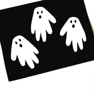 Handprint Ghosts - Kids Activity Zone