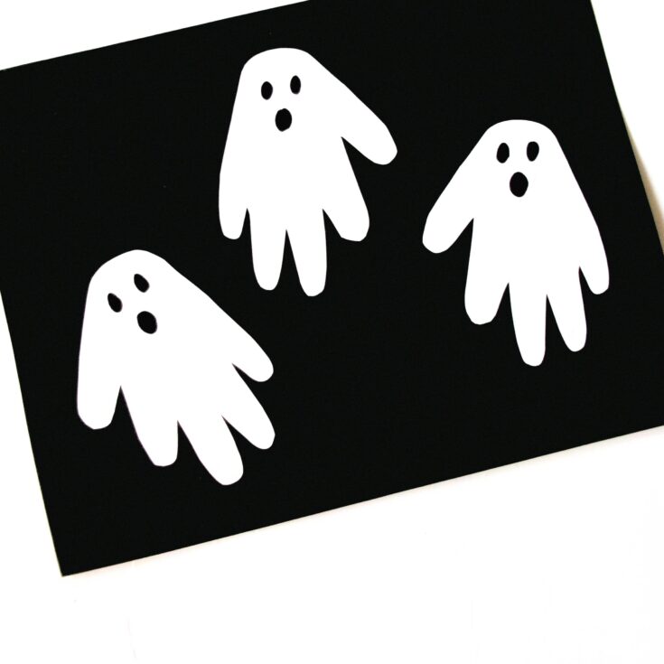 Handprint Ghosts - Kids Activity Zone