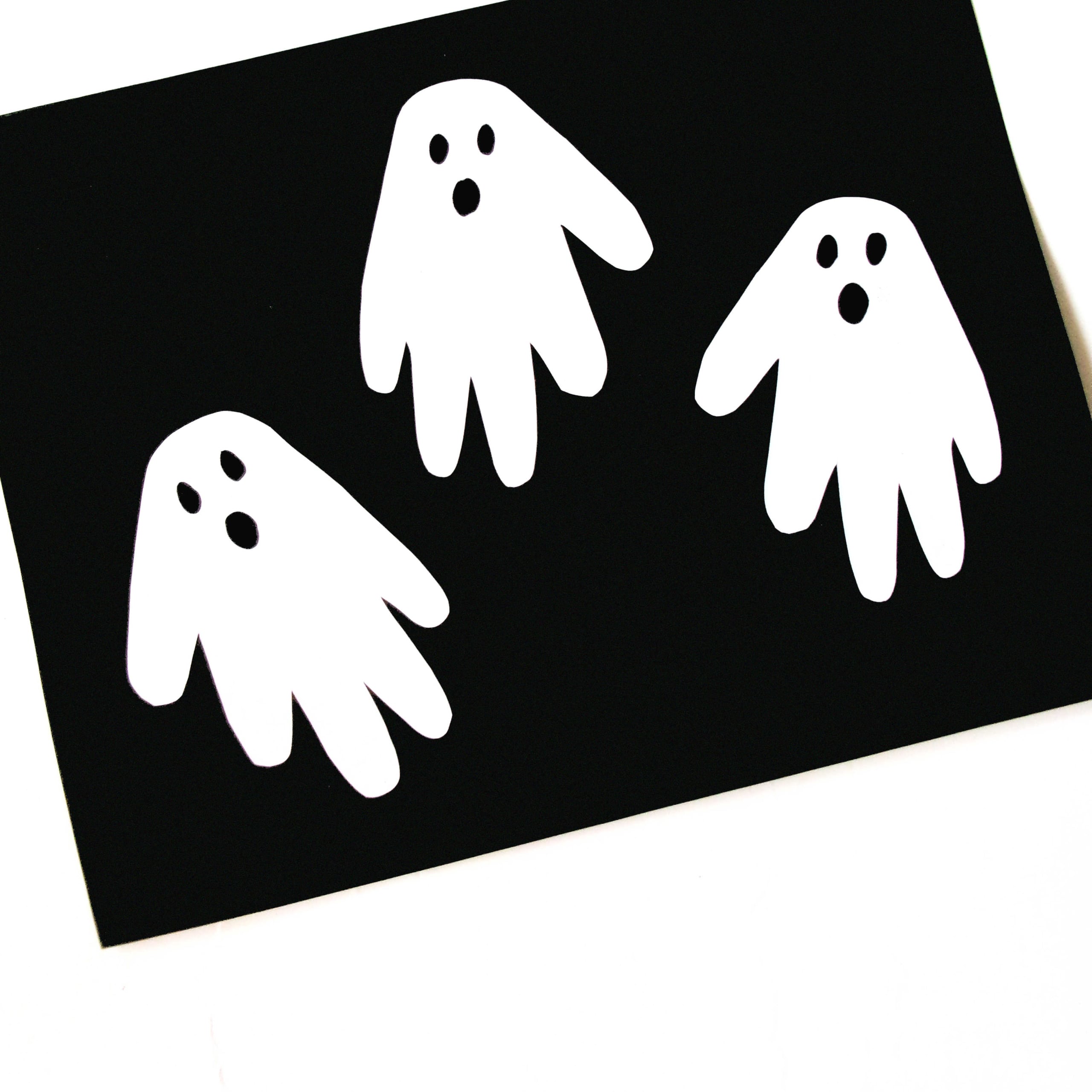 Handprint Ghosts - Kids Activity Zone