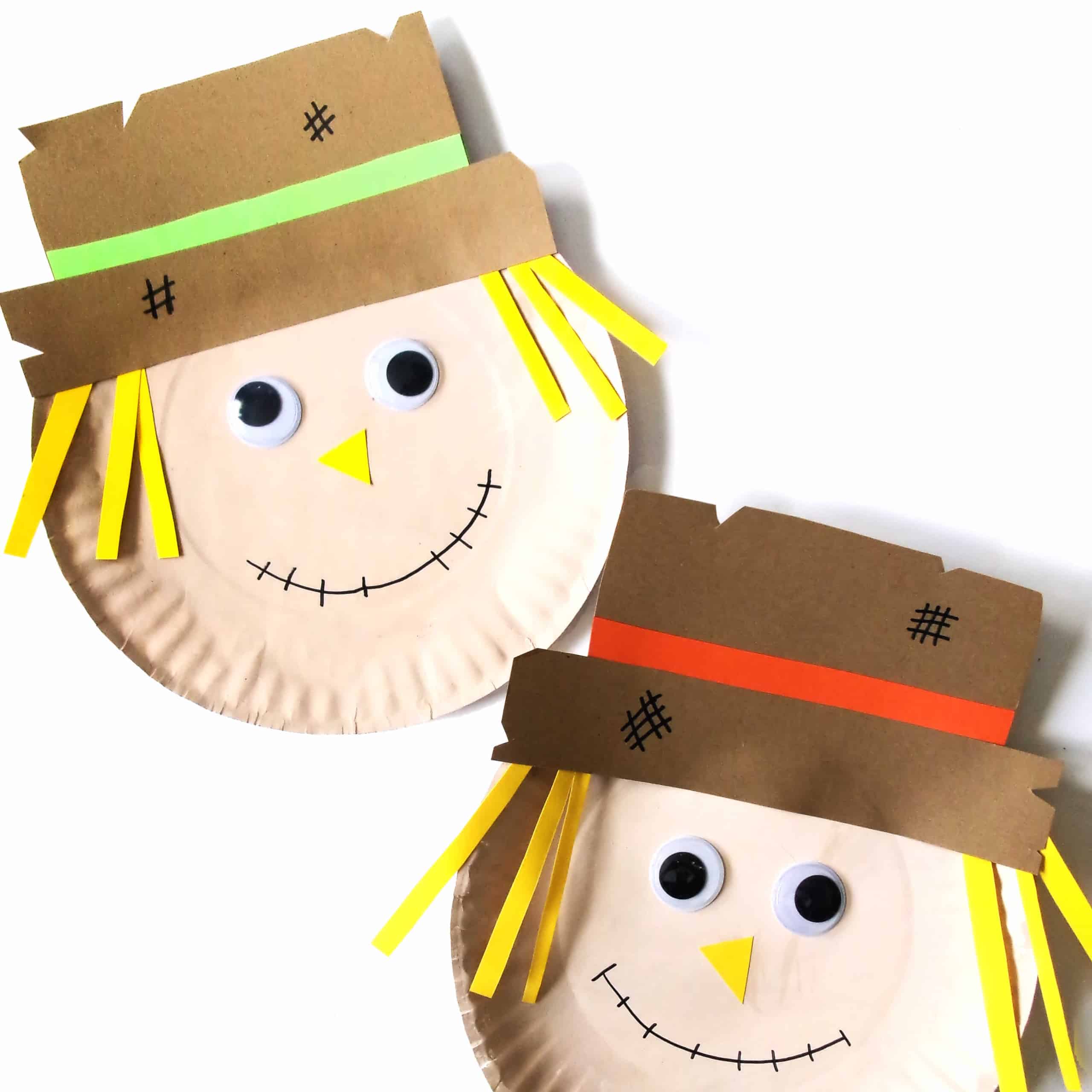 Paper Plate Scarecrow Hat