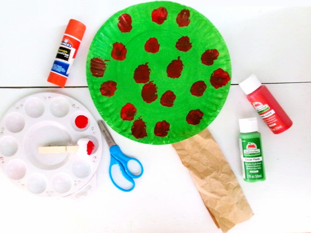 Paper Plate Apple Tree Craft - Kids Activity Zone