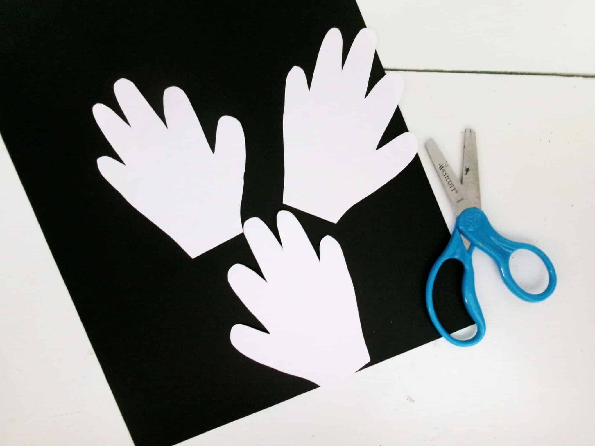 Handprint Ghosts - Kids Activity Zone