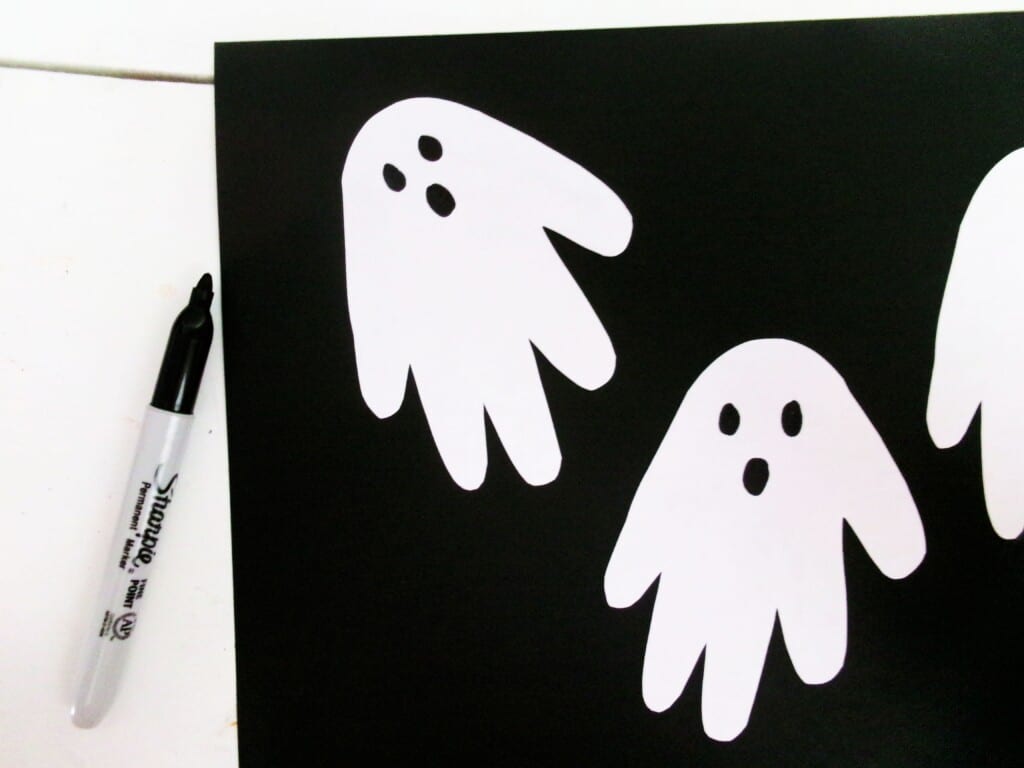 Handprint Ghosts - Kids Activity Zone