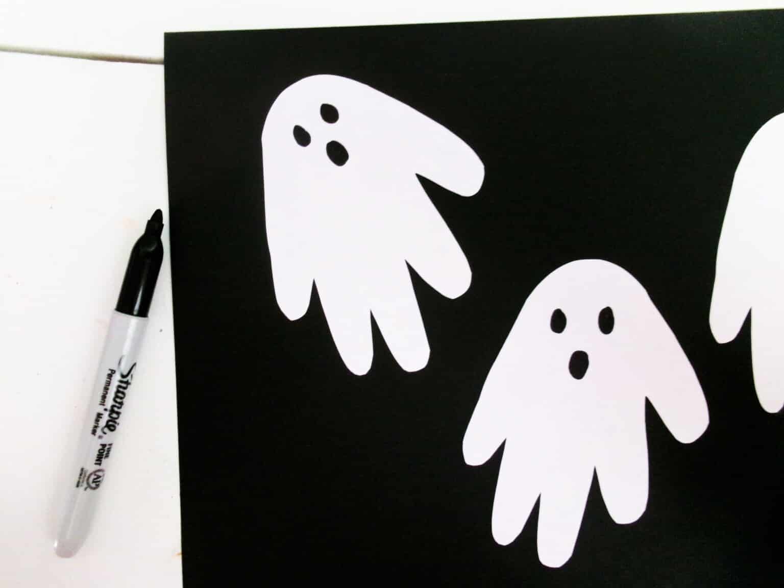 Handprint Ghosts - Kids Activity Zone