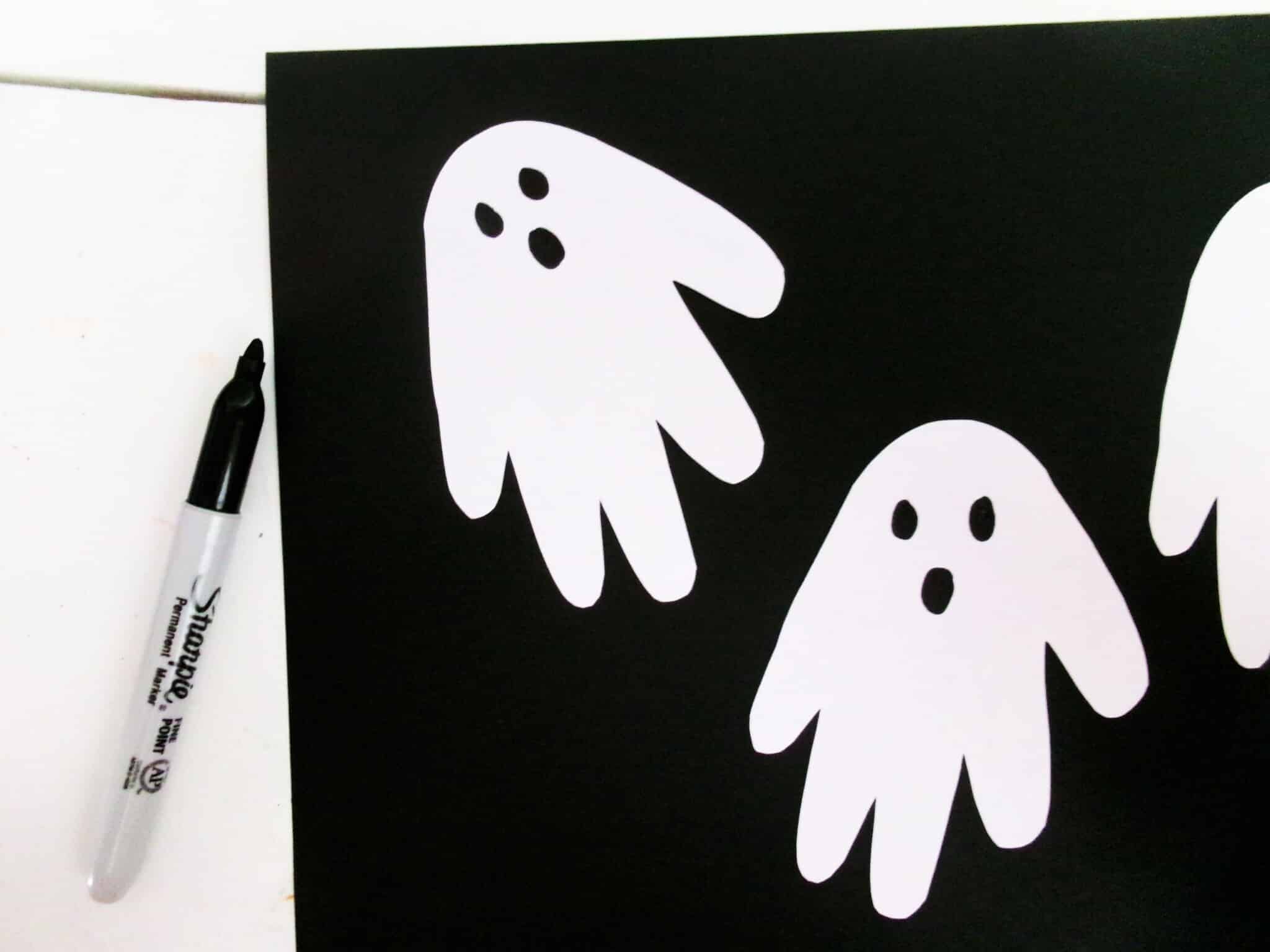 Handprint Ghosts - Kids Activity Zone