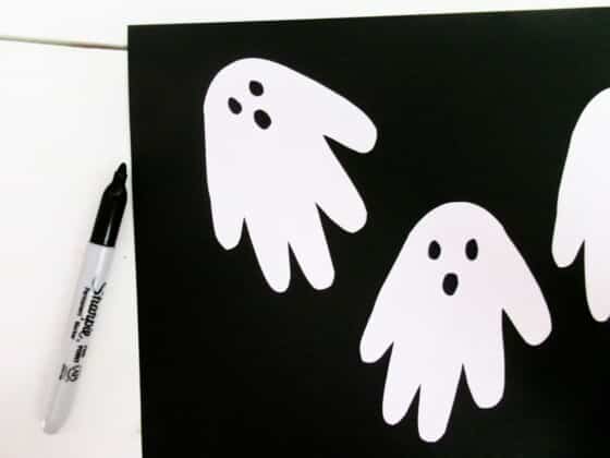 Handprint Ghosts - Kids Activity Zone