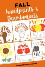 Fall Handprints and Thumbprints Activity - Kids Activity Zone