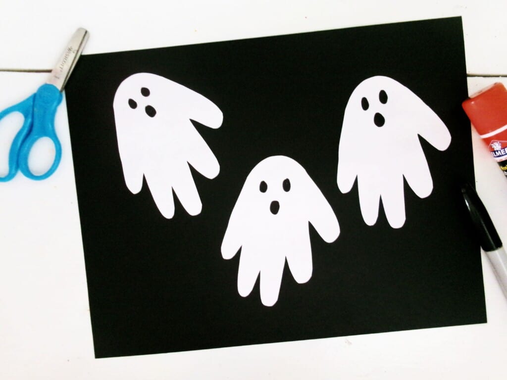 Handprint Ghosts - Kids Activity Zone