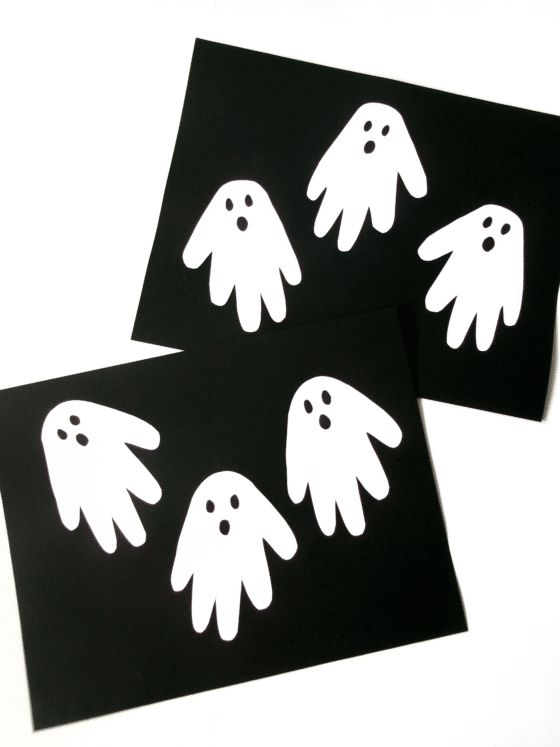 Handprint Ghosts - Kids Activity Zone